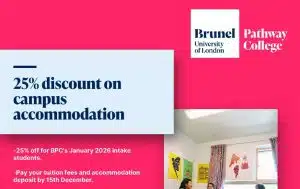 Brunel University London Pathway College 2026: Beasiswa Hingga £6,000 ...